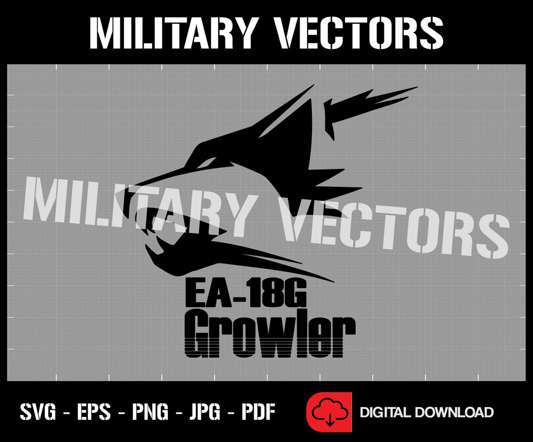 EA-18G Growler Aircraft - Patch Logo Decal Emblem Crest Insignia ...