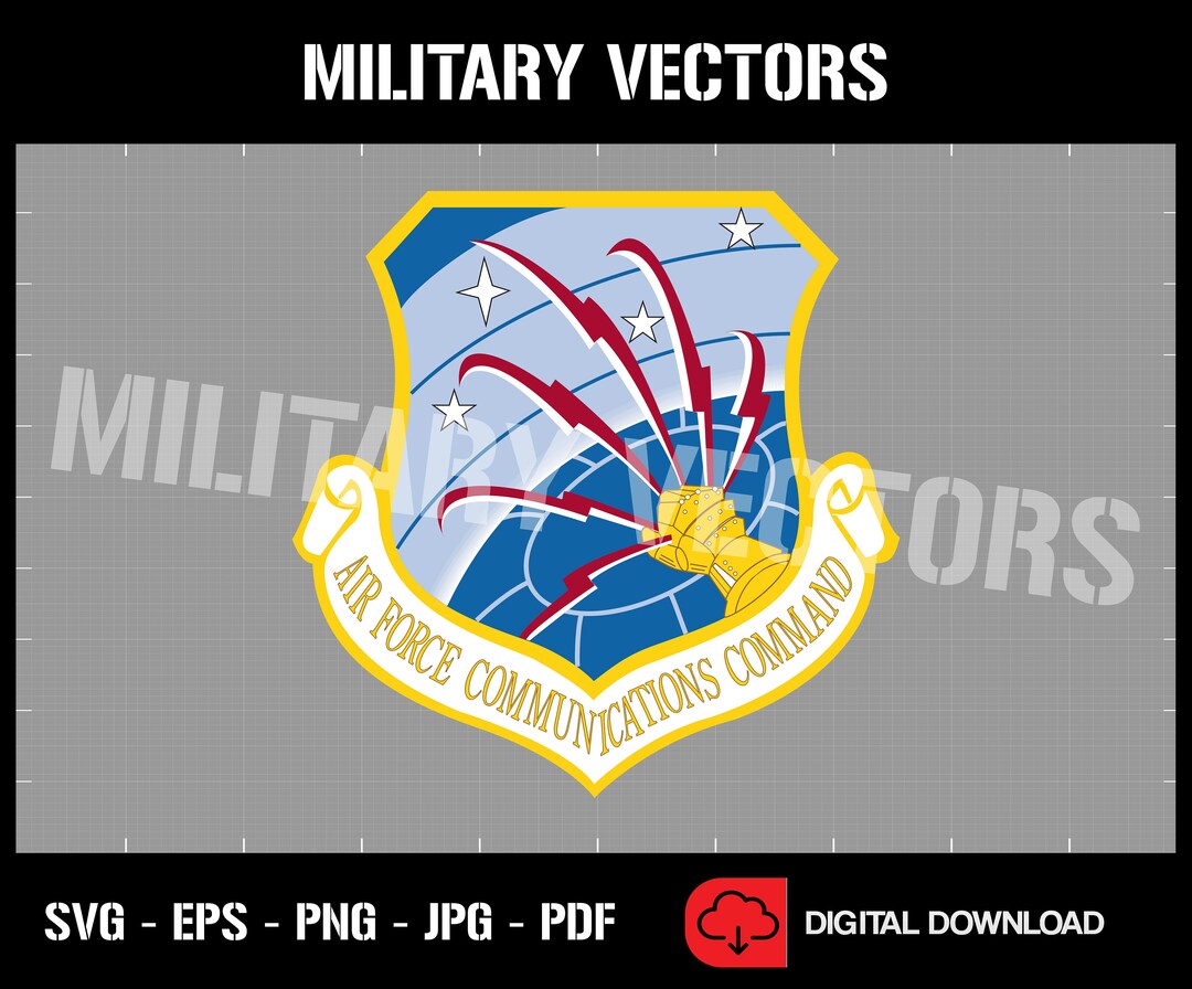 U.S. Air Force (USAF) Communications Command - Patch Logo Decal Emblem ...