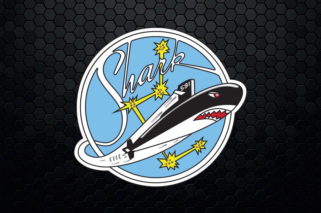 USS Shark (SSN-591) Attack Submarine - Patch Logo Decal Emblem Crest ...