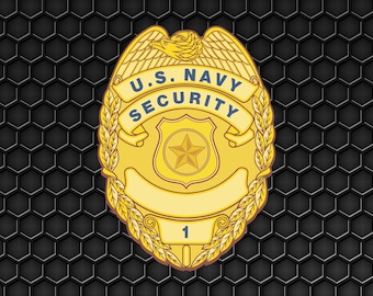 Us Navy Security Forces Badge File - Etsy