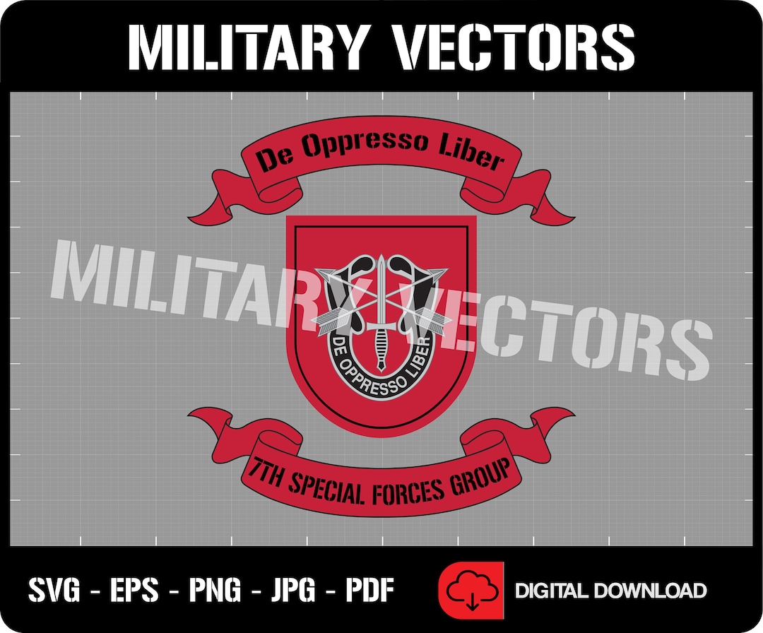 U.S. Army Special 7th Special Forces Group (7th SFG)(A) - Green Berets ...