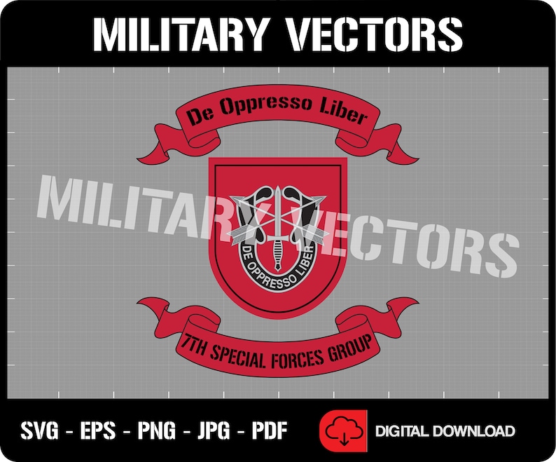 U.S. Army Special 7th Special Forces Group (7th SFG)(A) - Green Berets ...