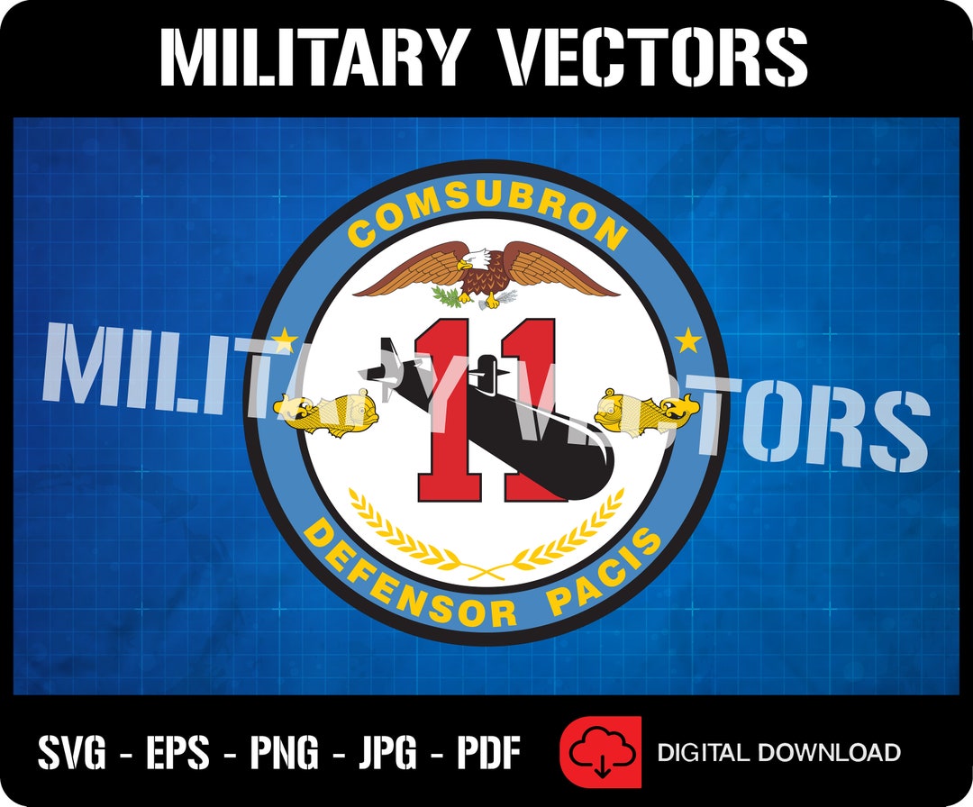 Submarine Squadron 11 (SUBRON 11) - U.S. Navy USN Submariner - Patch ...