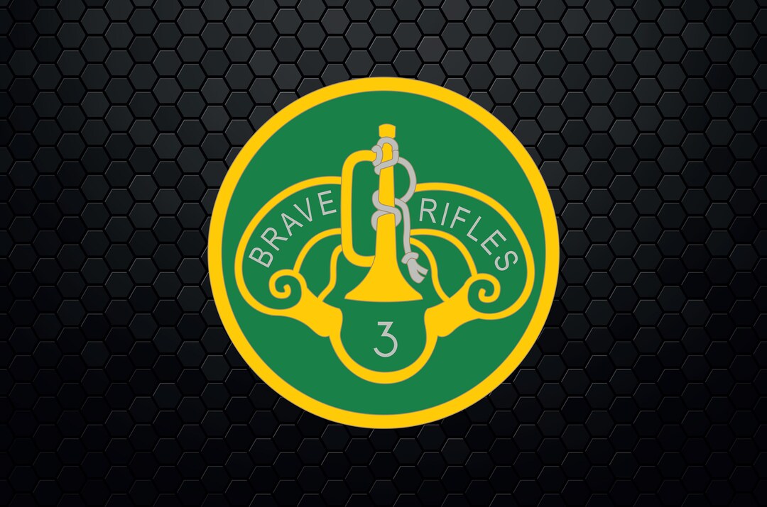 US Army 3rd Cavalry Regiment/3rd ACR Brave Rifles Patch Logo Decal ...