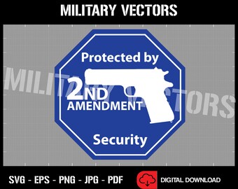 Vector Protected by 2nd Amendment Digital Download - Etsy