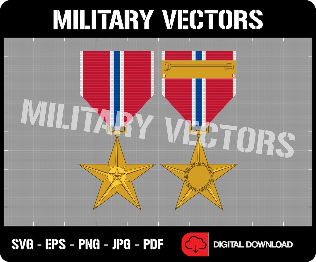 Bronze Star Medal - Patch Pin Logo Decal Emblem Crest Insignia Award ...