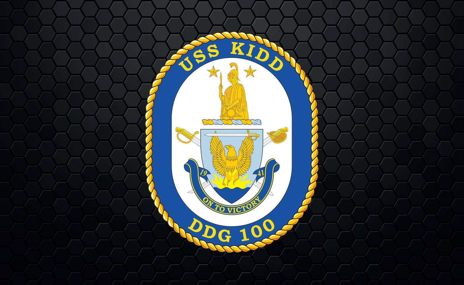 USS Kidd DDG-100 US Navy Guided Missile Destroyer Patch Logo - Etsy