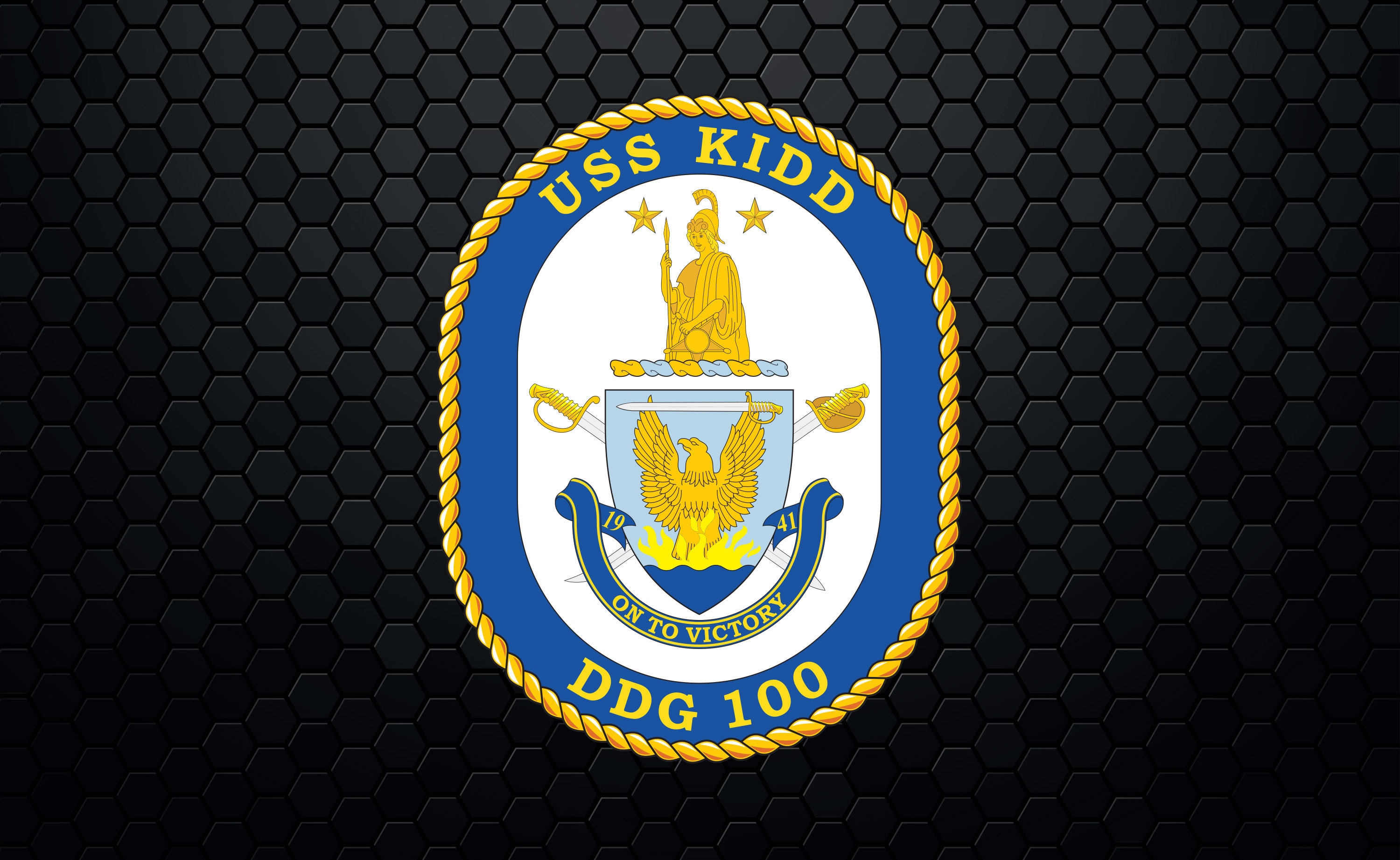 USS Kidd DDG-100 US Navy Guided Missile Destroyer Patch Logo | Etsy