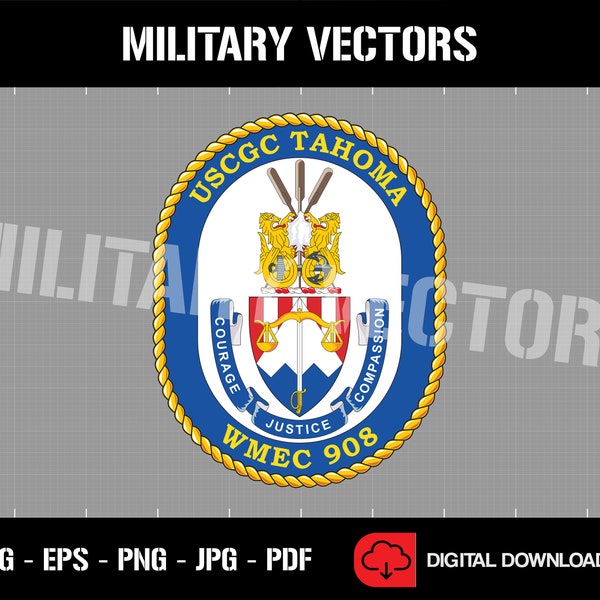 Coast Guard Emblem Svg for Laser - Etsy