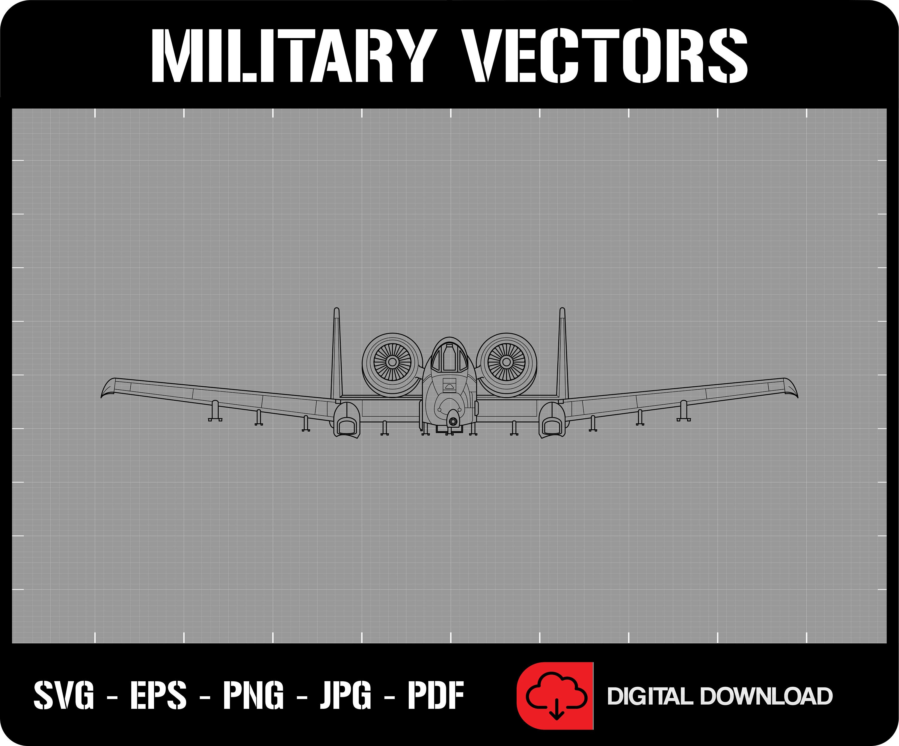 Fairchild Republic A-10 warthog Thunderbolt II - Etsy