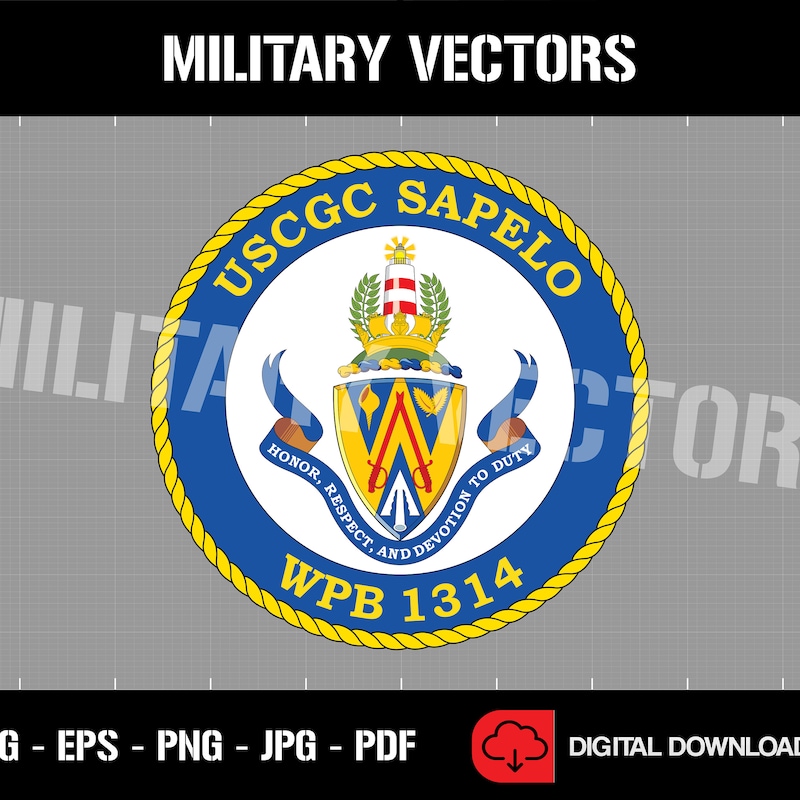 Uscgc Military Vectors - Etsy