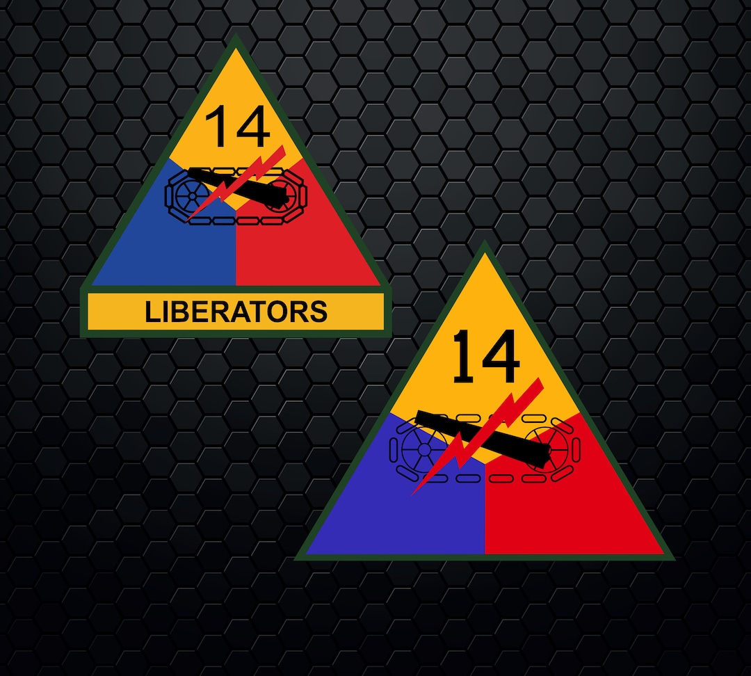 U.S. Army 14th Armored Division (14th AD) - DUI SSI - Patch Logo Decal ...