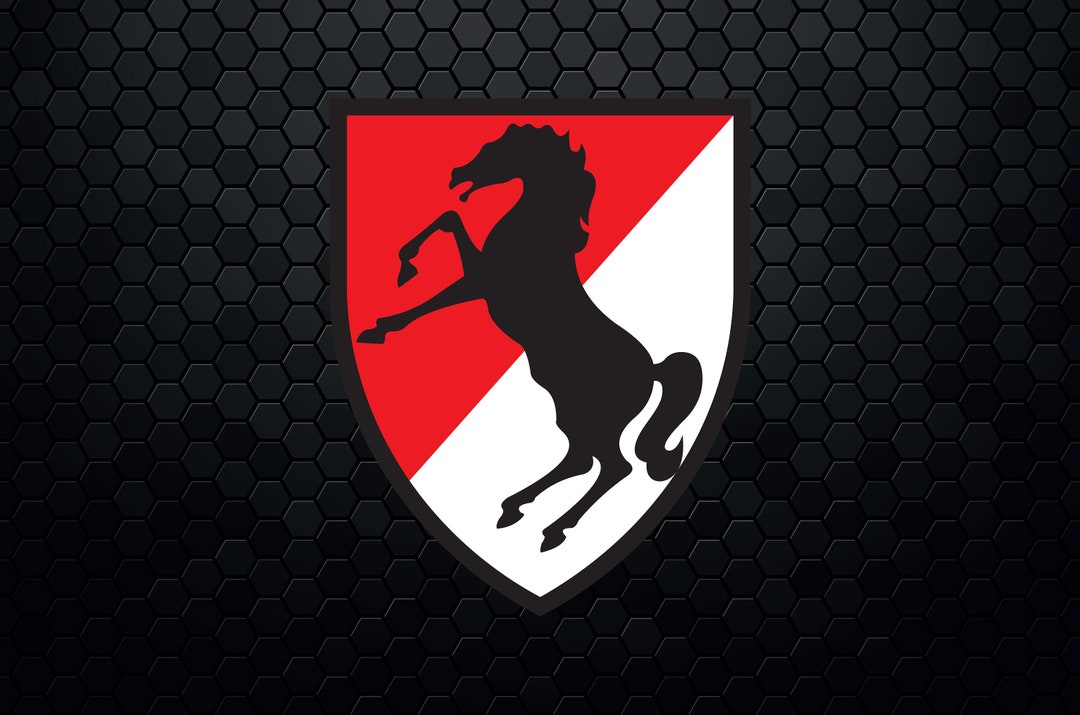 US Army 11th Armored Cavalry Regiment 11th ACR "blackhorse" - Logo ...