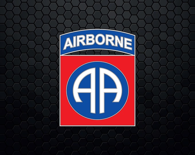 US Army 82nd Airborne Division Patch Vector Files, Dxf Eps Svg Ai Crv ...