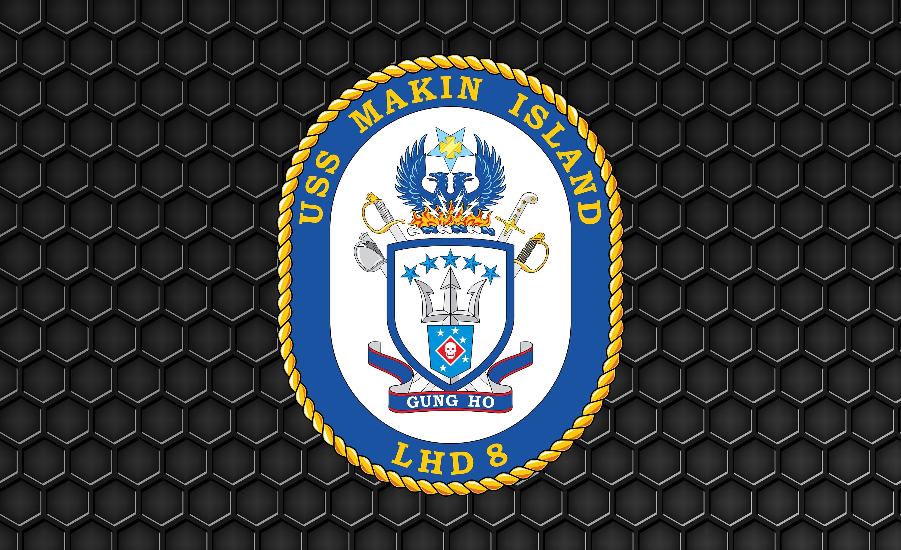 US Navy USS Makin Island LHD-8 Amphibious Assault Ship Patch - Etsy