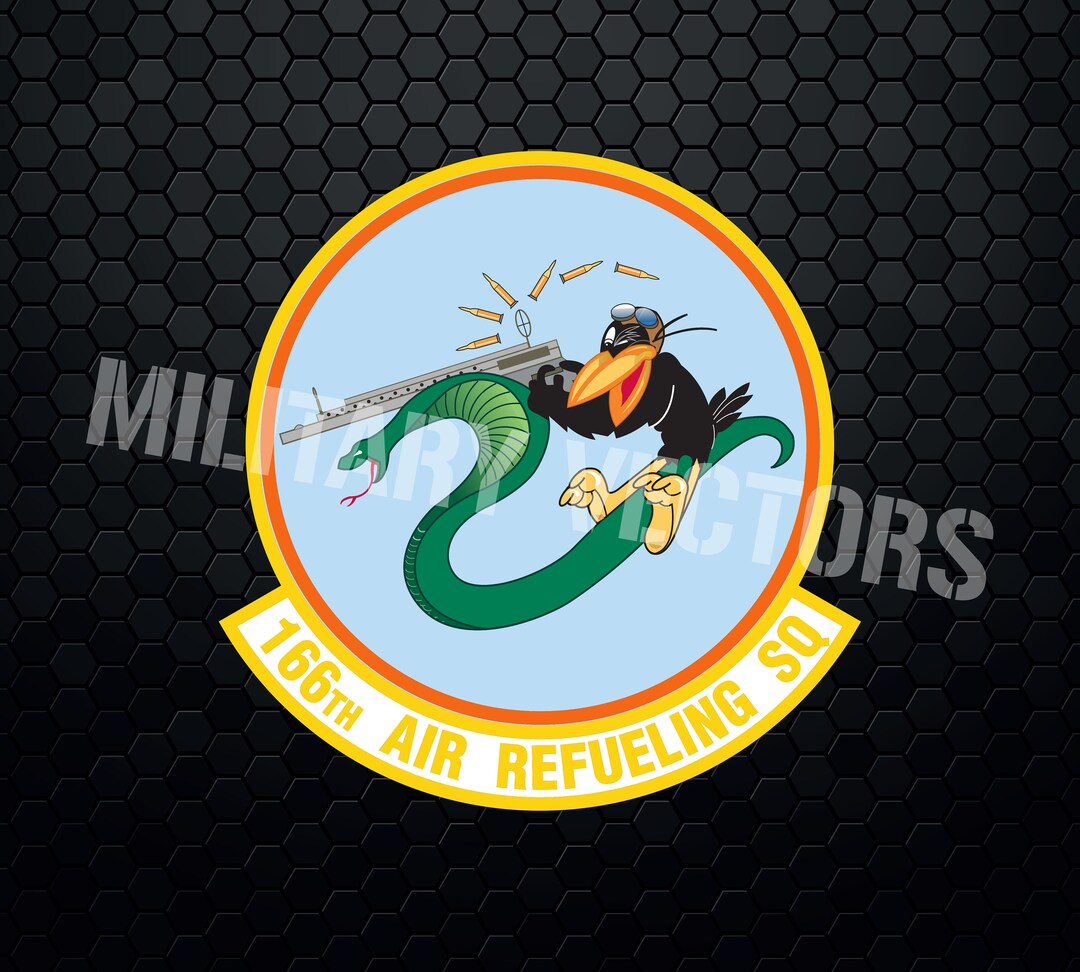 U.S. Air Force (USAF) 166th Air Refueling Squadron - Patch Logo Decal ...