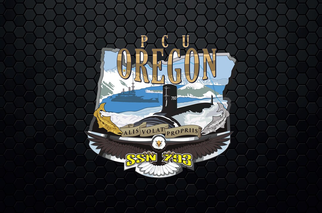USS Oregon (SSN-793) Attack Submarine - Patch Logo Decal Emblem Crest ...