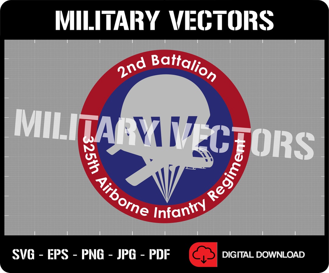 U.S. Army 2-325th Airborne Parachute Infantry Regiment - Patch Logo ...