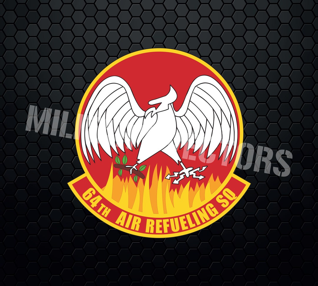 U.S. Air Force (USAF) 64th Air Refueling Squadron - Patch Logo Decal ...