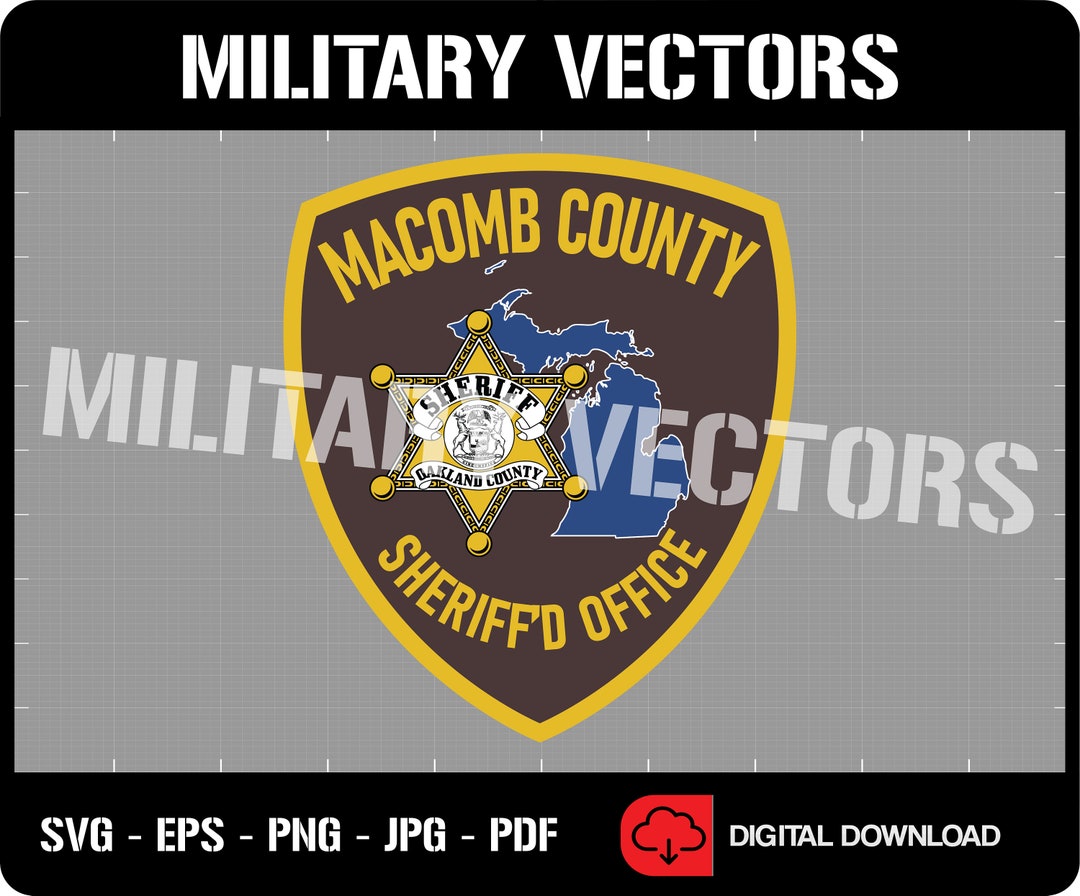 Macomb County Sheriff's Office - Law Enforcement - Patch Logo Decal Emblem Crest Insignia Badge ...