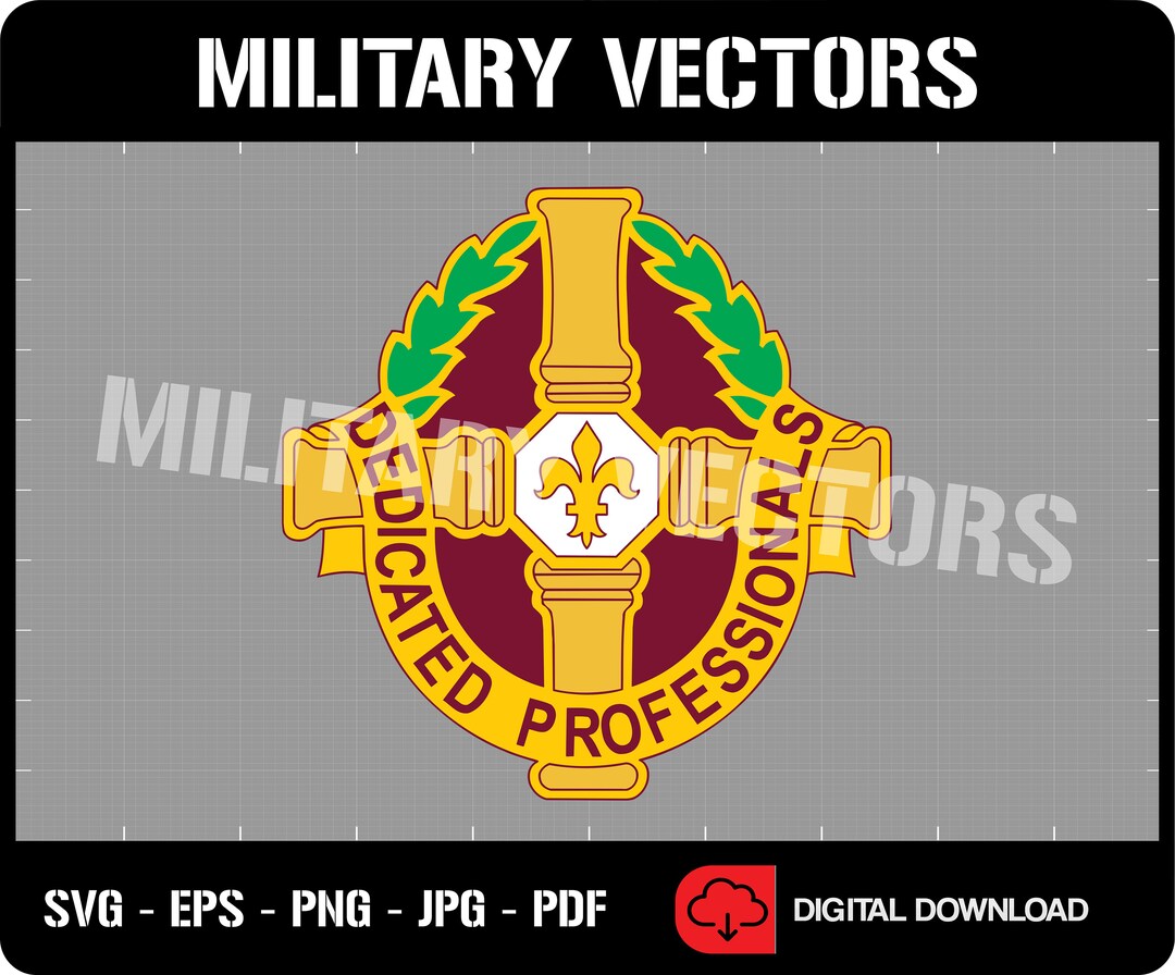 U.S. Army 8th Field Hospital Medical Corps Patch Logo Decal Emblem ...