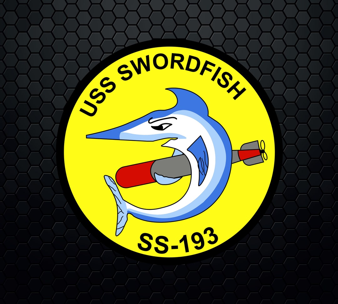 U.S. Navy USS Swordfish SS-193 Submarine - Patch Logo Decal Emblem Crest Insignia Badge ...