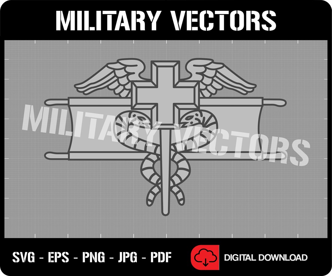 U.S. Army Expert Field Medical Badge Patch Pin Logo Decal Emblem Crest ...