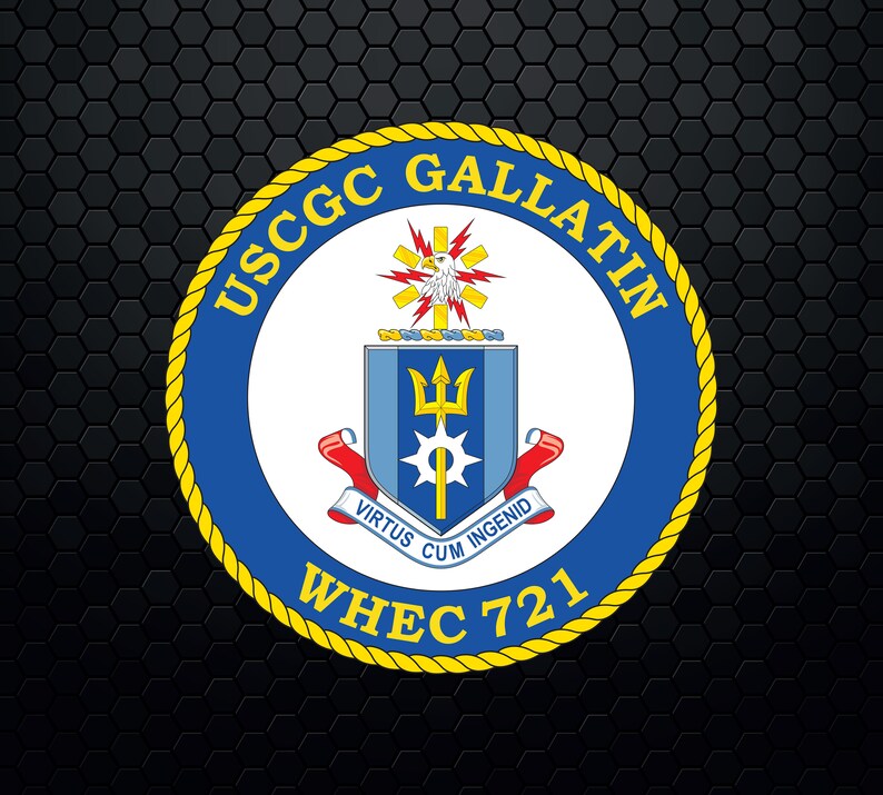 USCGC Gallatin WHEC-721 Coast Guard Cutter Logo Decal - Etsy