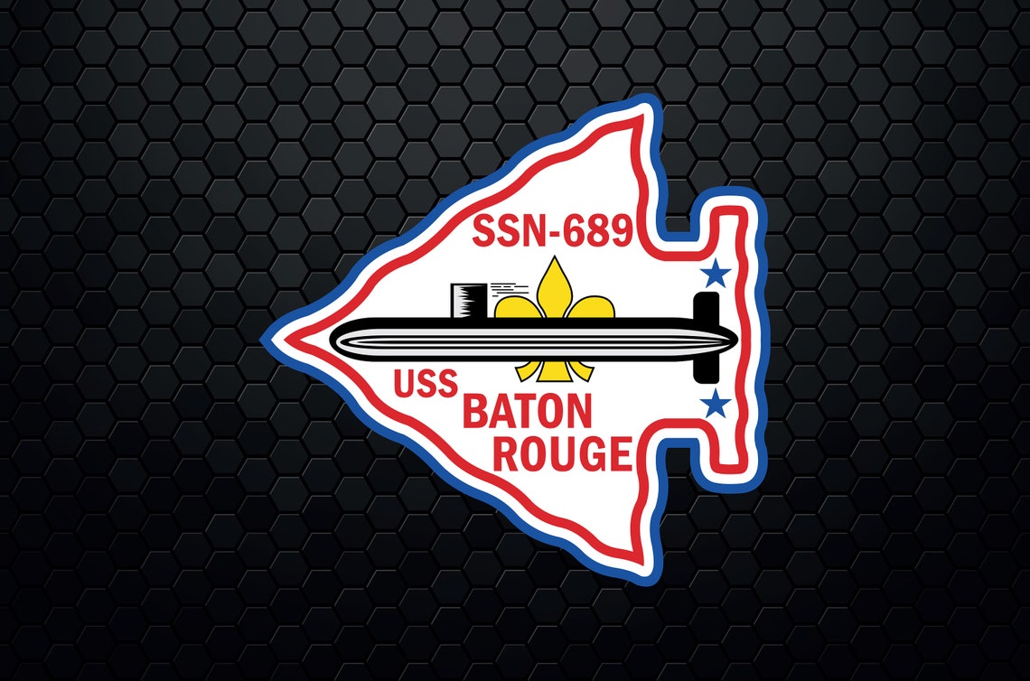 USS Baton Rouge SSN-689 Attack Submarine Patch Logo Decal | Etsy