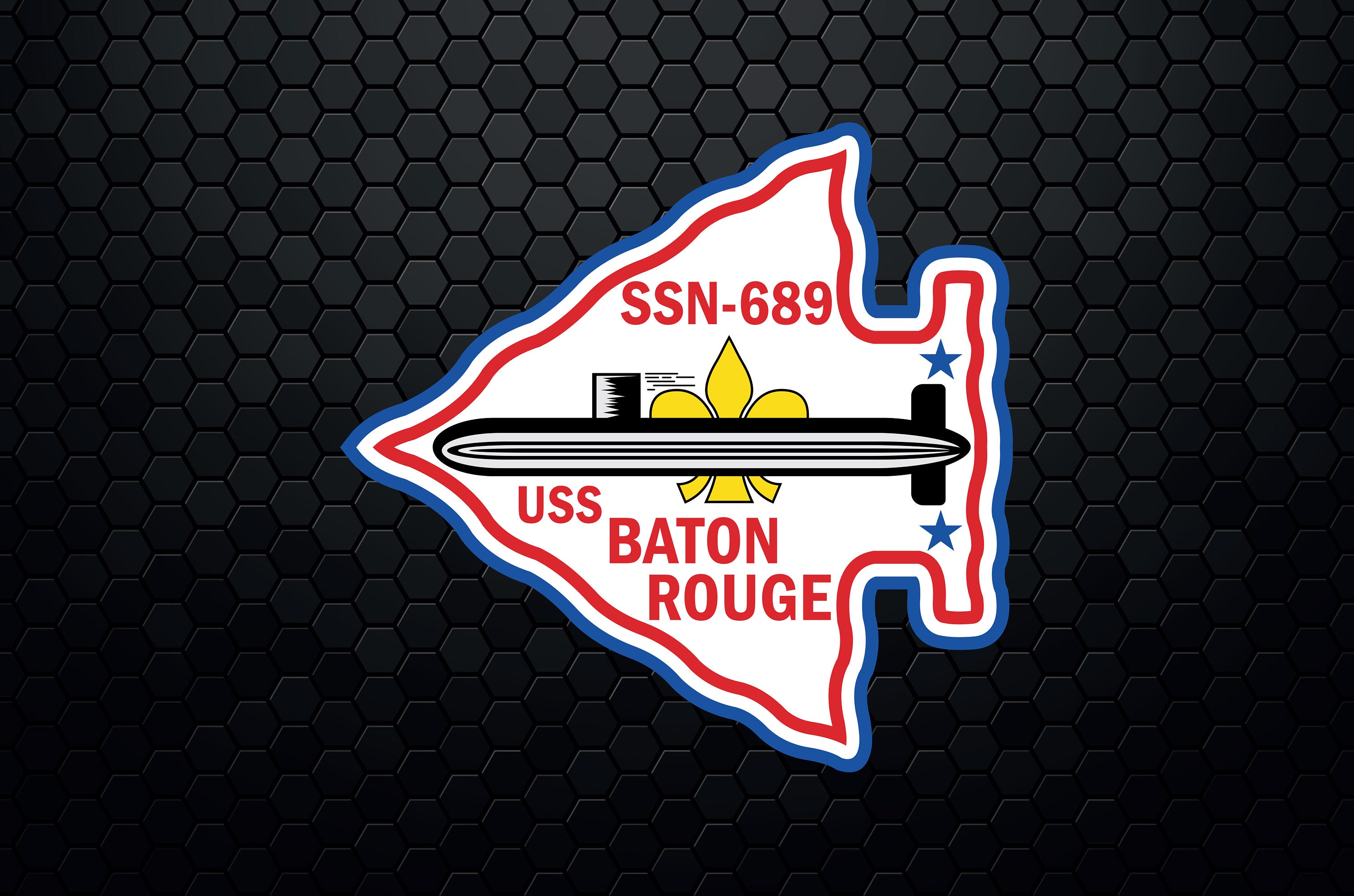 USS Baton Rouge SSN-689 Angriff U-Boot Patch Logo | Etsy