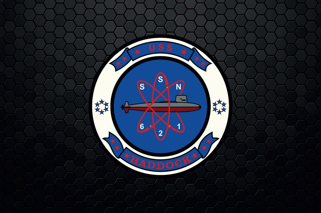 USS Haddock (SSN-621) Attack Submarine - Patch Logo Decal Emblem Crest ...