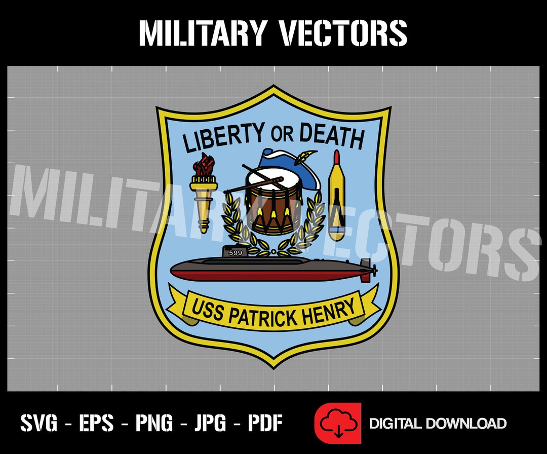 USS Patrick Henry (SSBN-599) - Ballistic Missile Submarine - Patch Pin ...