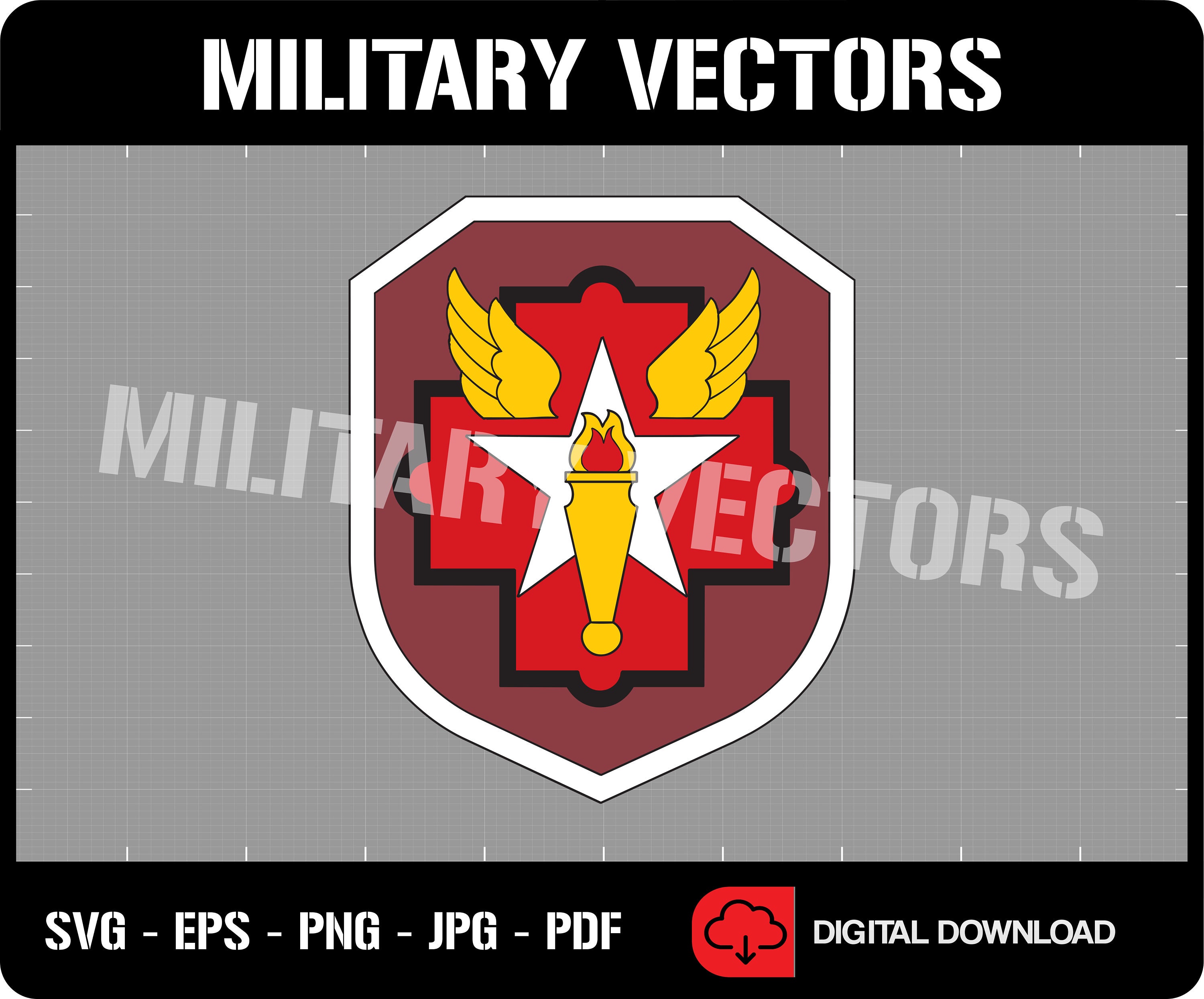 U.S. Army Joint Medical Command Medical Corps Patch Logo Decal Emblem ...