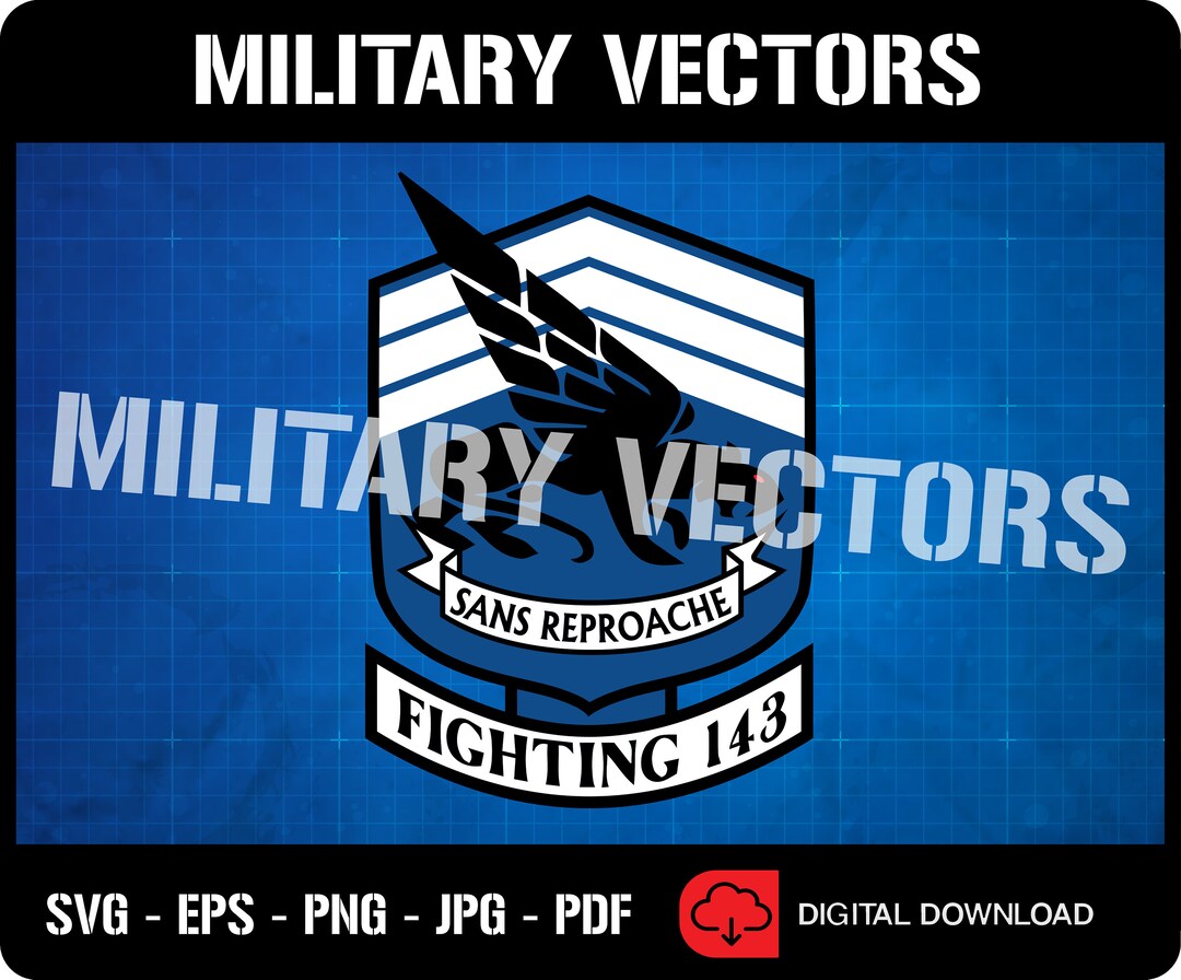 U.S. Navy Strike Fighter Squadron 143 (VFA-143) - USN Patch Logo Decal ...