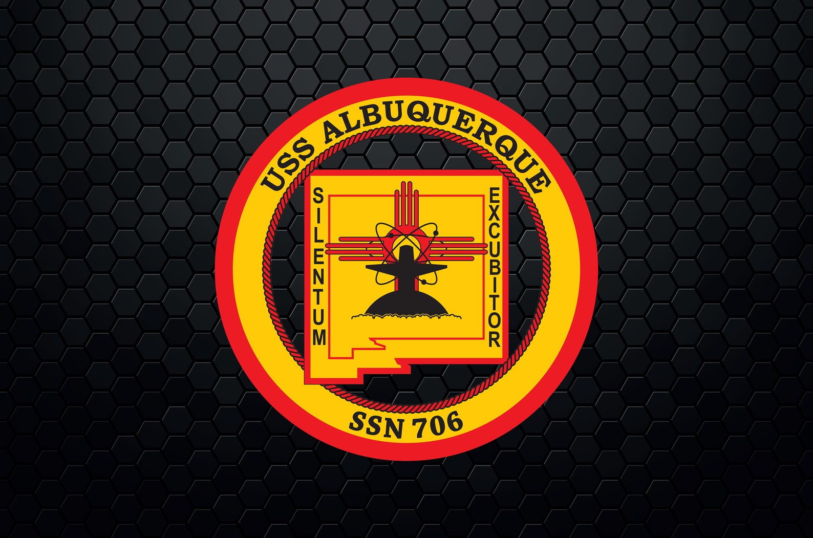 USS Albuquerque SSN-706 Attack Submarine Patch Logo Decal - Etsy