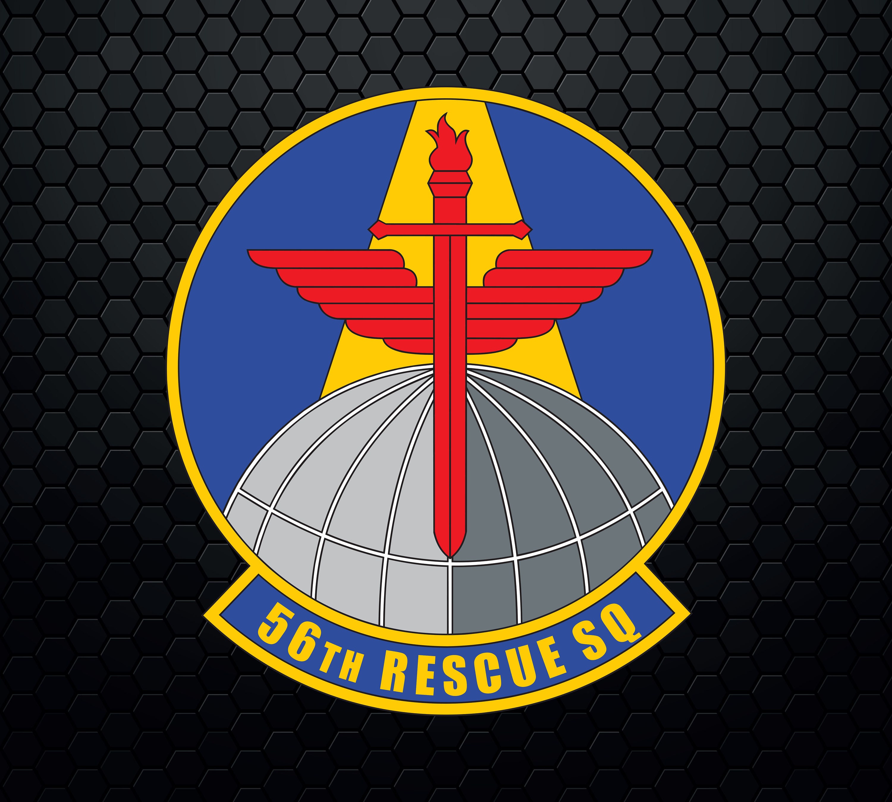 USAF 56th Rescue Squadron - Patch Logo Decal Emblem Crest Insignia Badge - Digital Svg Vector ...