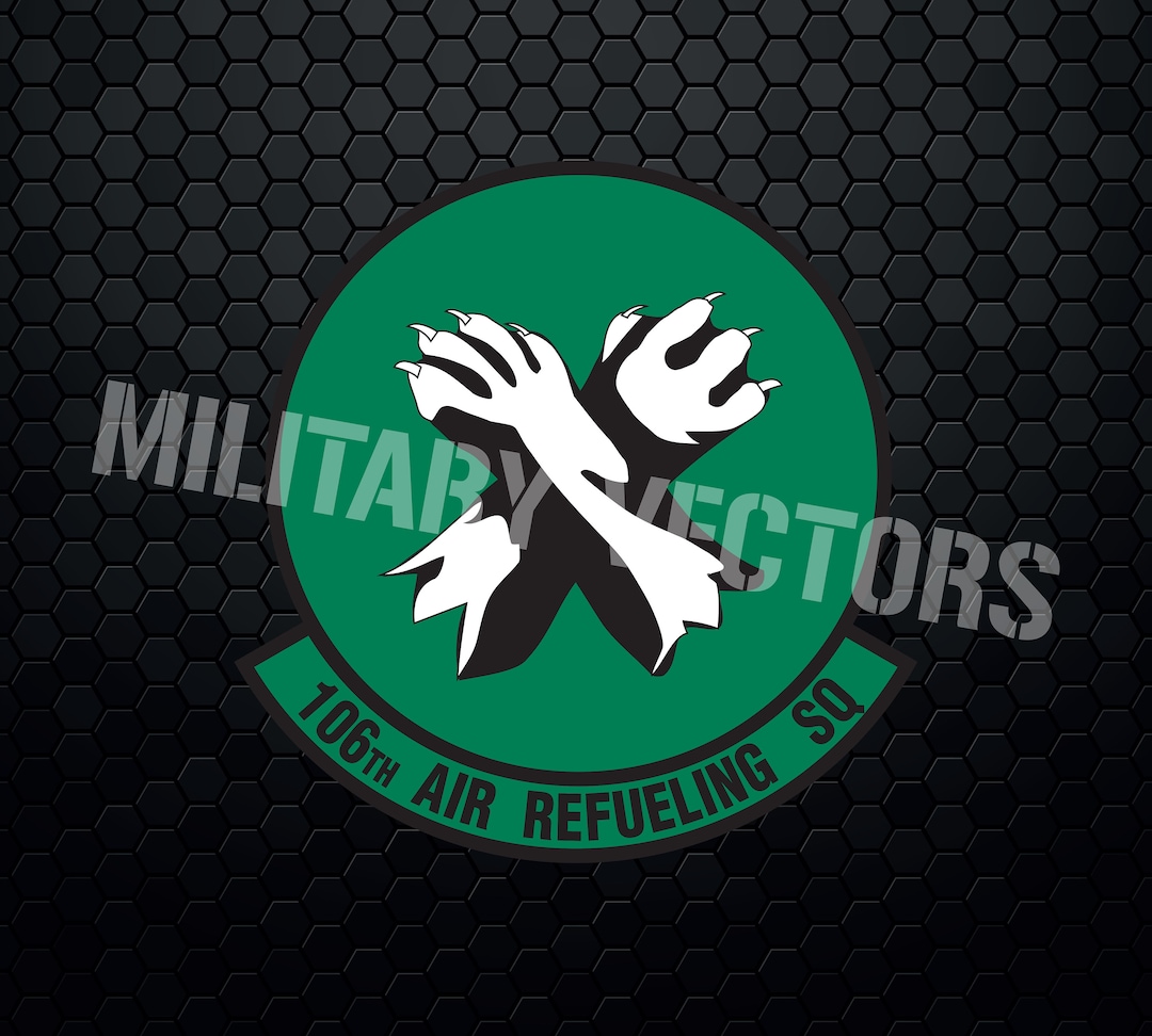 U.S. Air Force (USAF) 106th Air Refueling Squadron - Patch Logo Decal Emblem Crest Insignia ...