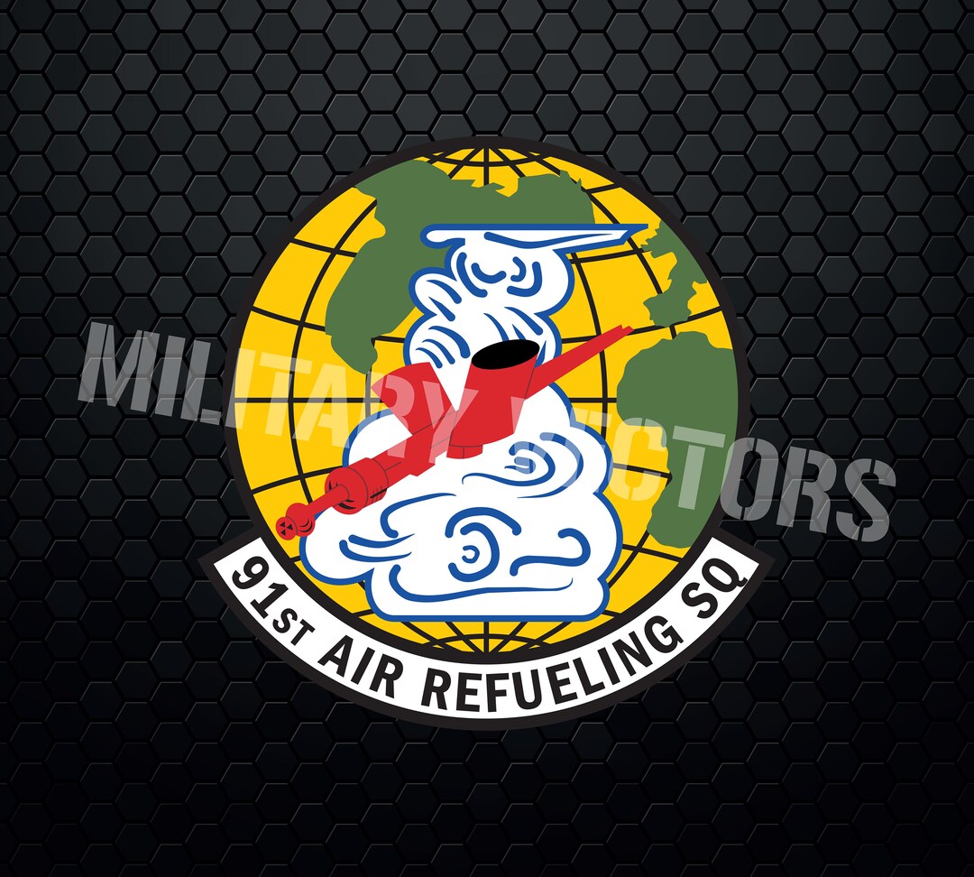 U.S. Air Force (USAF) 91st Air Refueling Squadron - Patch Logo Decal ...
