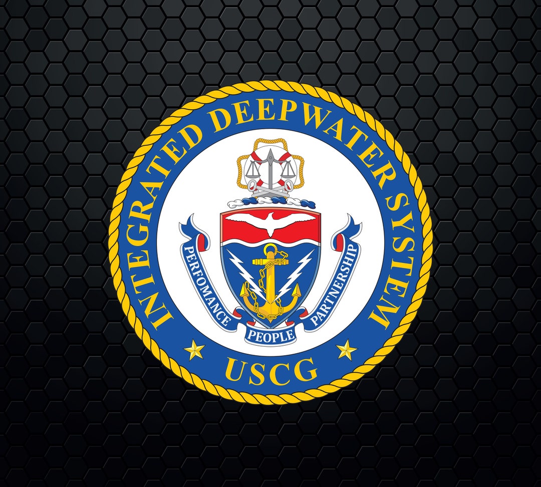 U.S. Coast Guard (USCG) Integrated Deepwater System - Patch Logo Decal ...