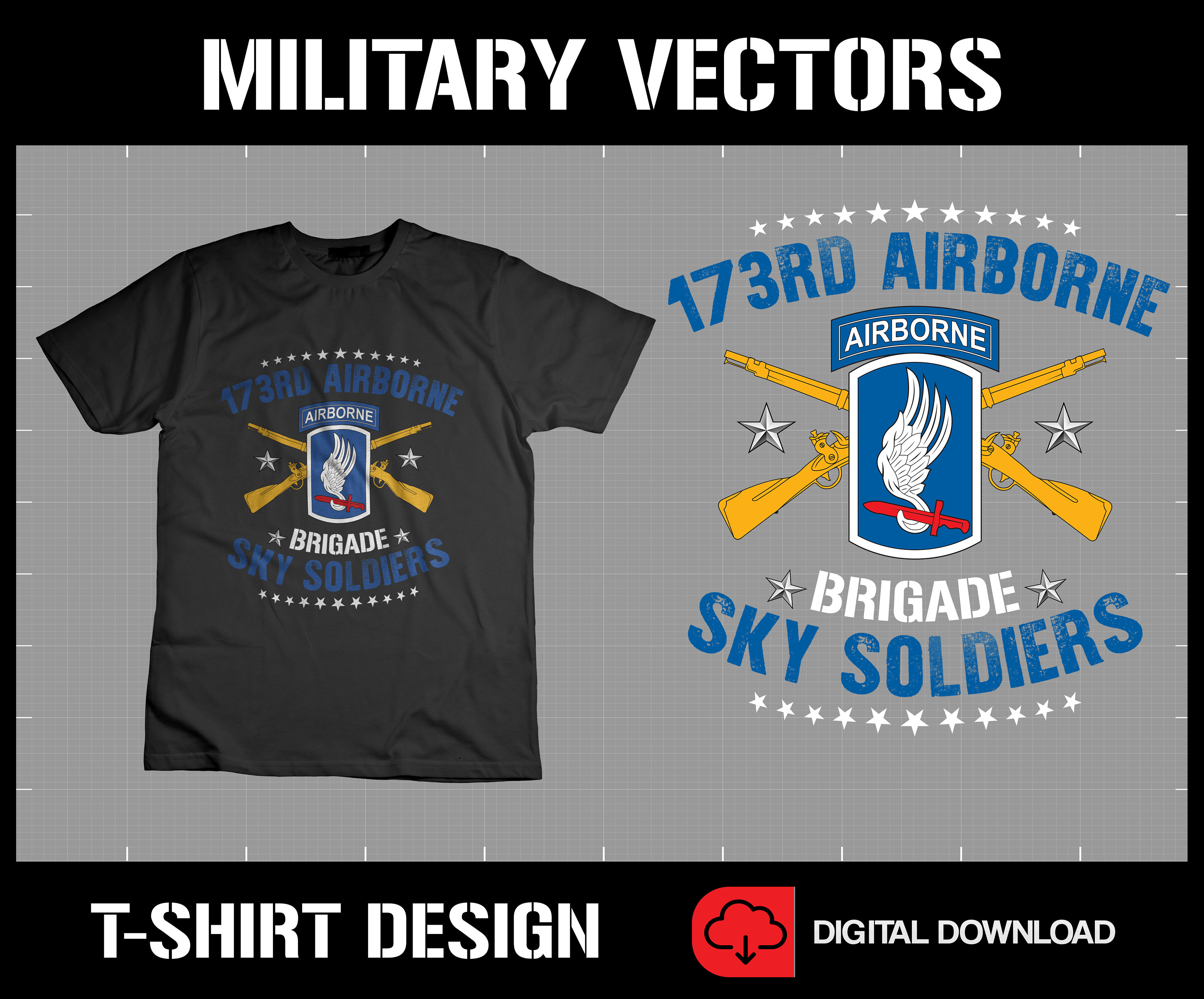 173rd Airborne Patch Vector