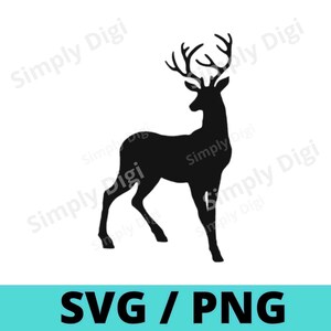Deer Buck Body Antlers Antler Shape Horns Shapes Animal Hunting SVG PNG ...