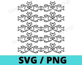 Fish Bubbles Svg - Etsy