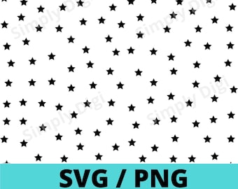 Stars Pattern Svg | Etsy