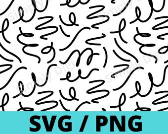 Squiggle Svg File | Etsy