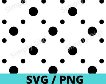 Polkadot Dot Spot Pattern SVG PNG Instant Digital Background - Etsy