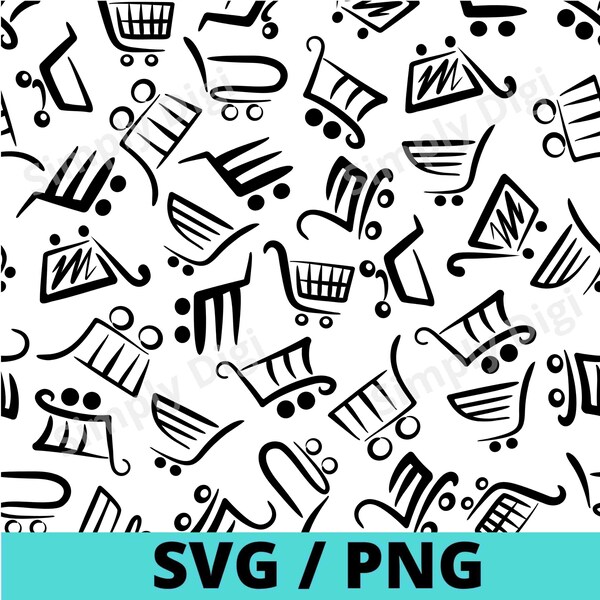 Grocery Cart Clipart - Etsy