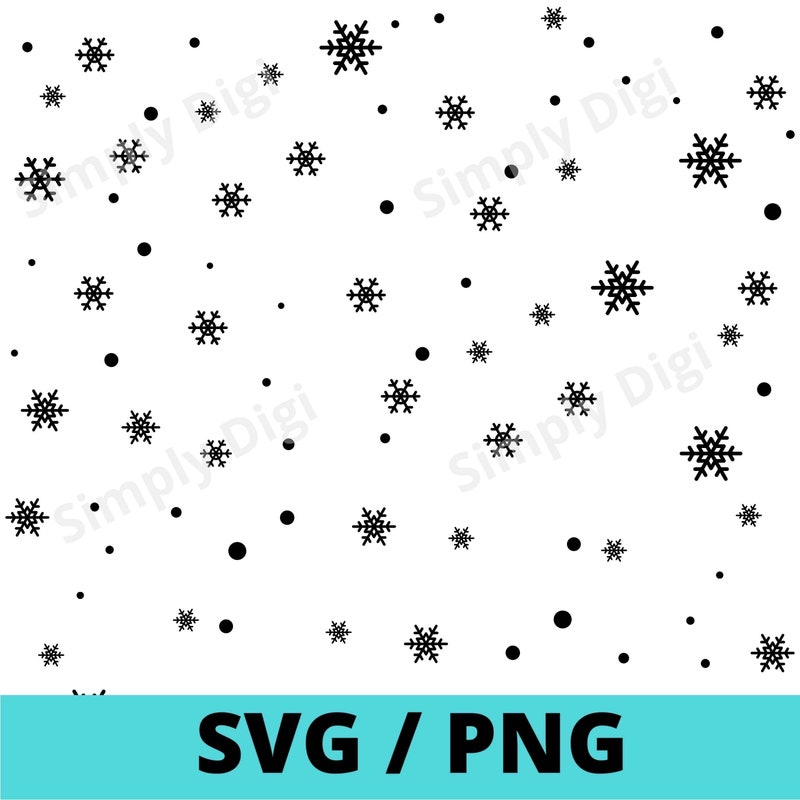 Falling Snow Svg - Etsy