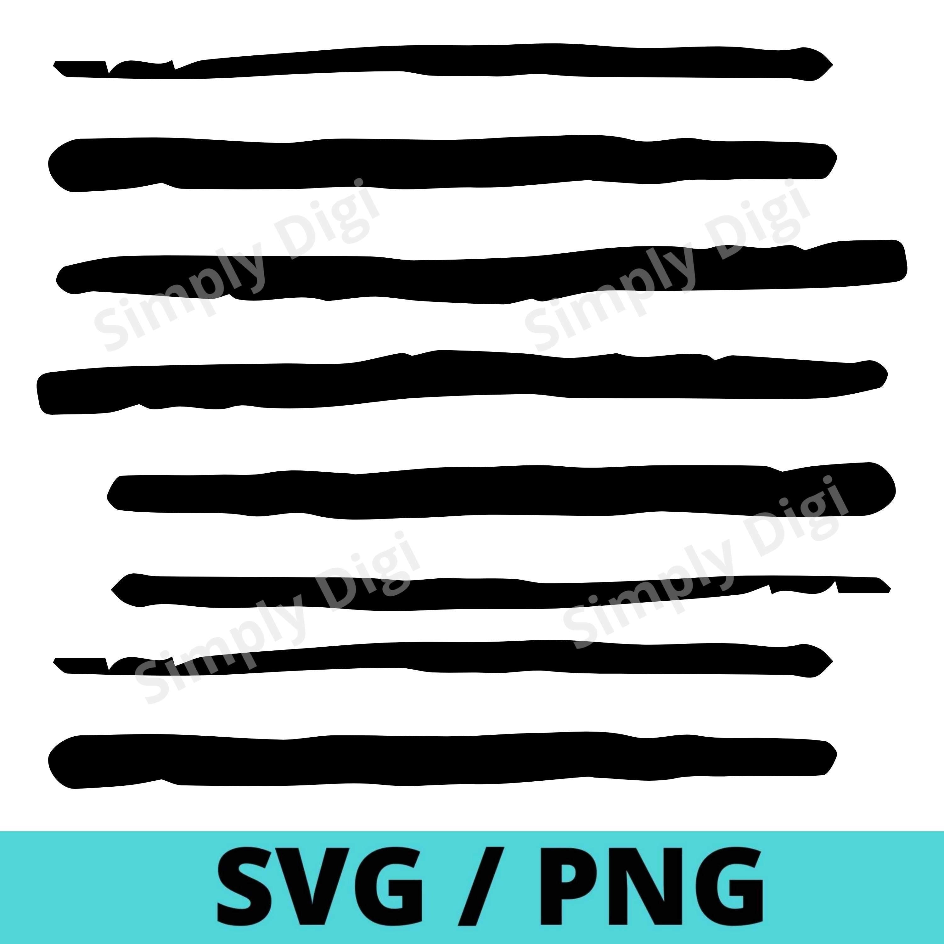 Lines Jagged Horizontal Wide Thick Diagonal Stroke Stripe - Etsy