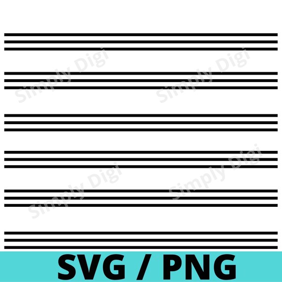 Triple Lines Line Stroke Stripe Pattern SVG PNG Instant | Etsy