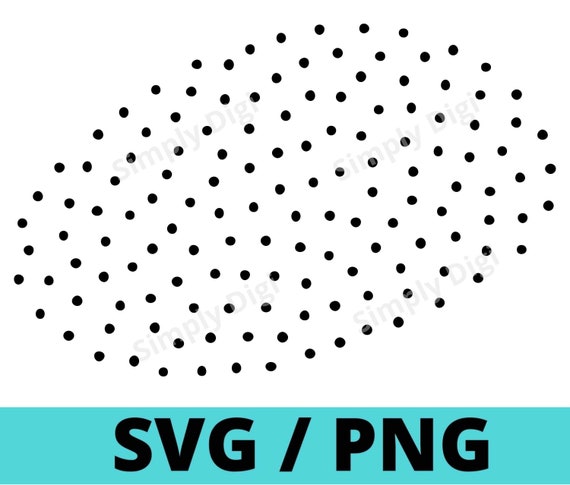 Round Dots Stars Polkadot Spot Pattern SVG PNG Instant Digital | Etsy
